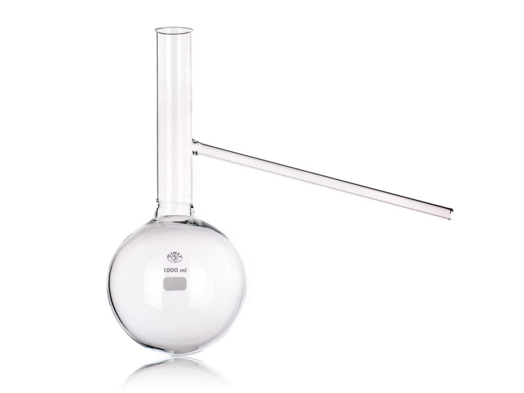 FLASKS FRACTIONATING SIDE, ARM SEALED AT THE MIDDLE PART OF NECK ...